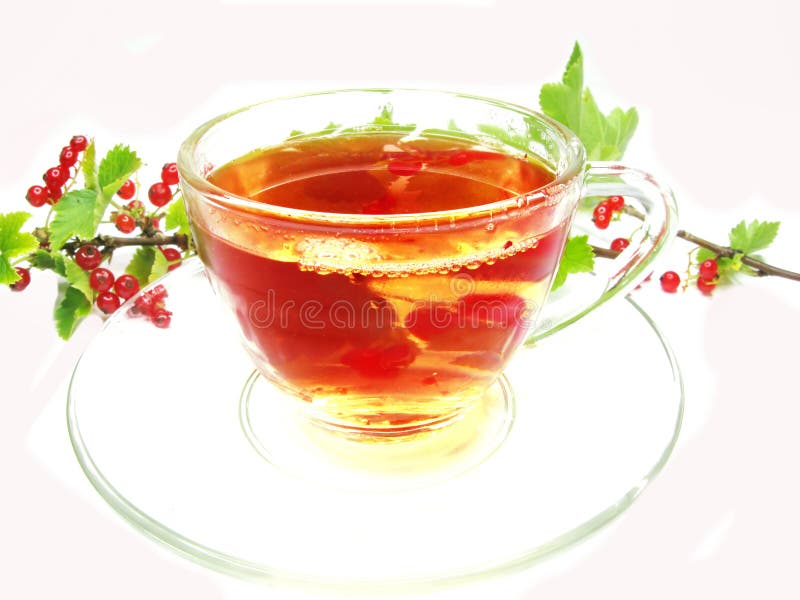 Fruit Tea with Red Currant Extract Stock Photo - Image of shape, color ...