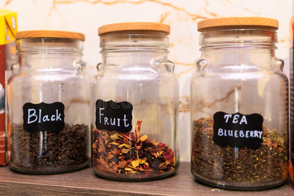 Fruit Teas. Background with Selective Focus and Copy Space Stock Photo ...