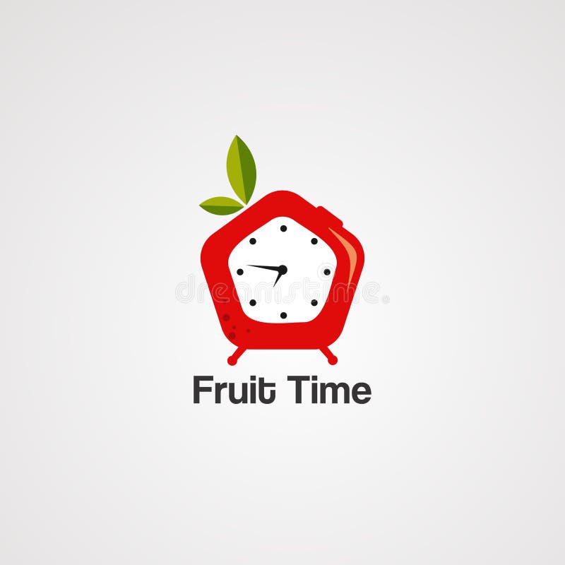 Time Food Logo Vector, Icon, Element,and Template for Business Stock ...