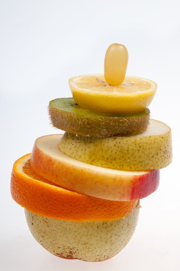 Fruit tower stock photo. Image of flat, orange, slices - 74488650