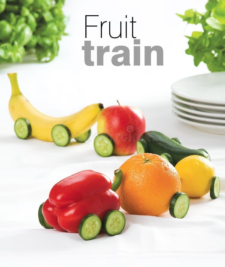 Fruit train stock photo. Image of yellow, basil, ripe - 25223638