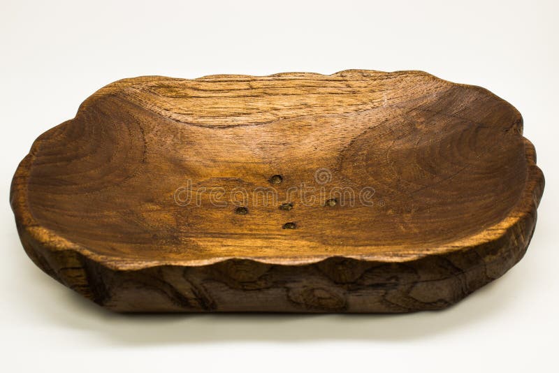 Fruit Tray Made of Teak Wood Stock Image - Image of culture, fruit ...