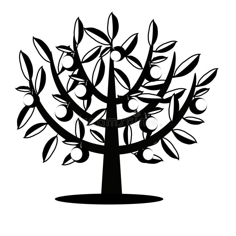 Fruit tree stock vector. Illustration of concept, graphic - 31017038