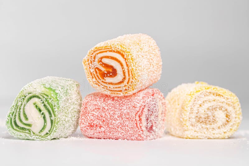Fruit Turkish Delight or Lokum Candy Stock Image - Image of dessert ...