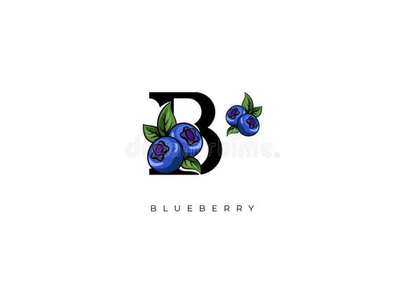 Blue BLUEBERRY FRUIT Vector, Great Combination of Blueberry Symbol with ...