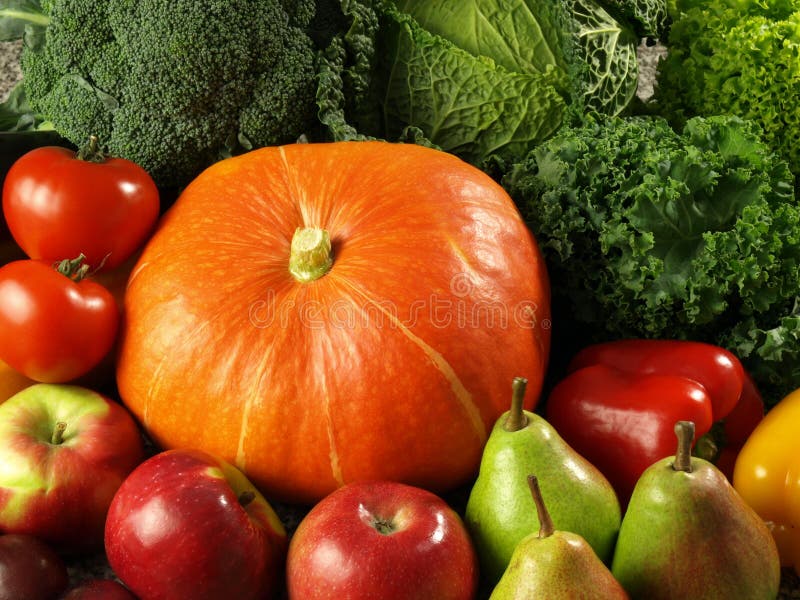 Fruit and Vegetabe Background Stock Photo - Image of diet, stand: 26796634