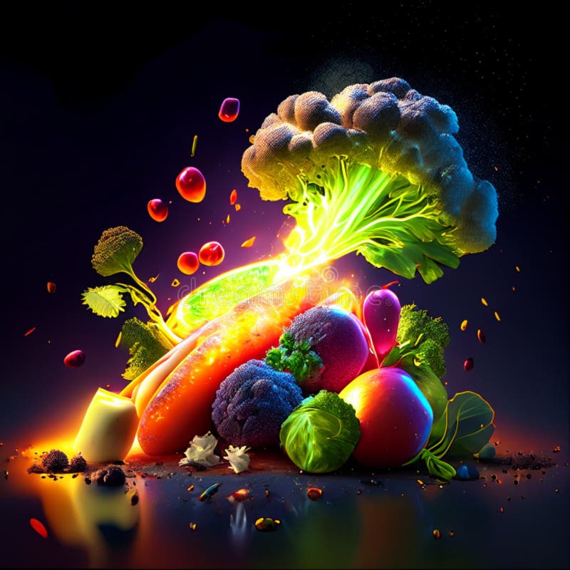 Vegetable Explosion Stock Illustrations – 1,528 Vegetable Explosion ...