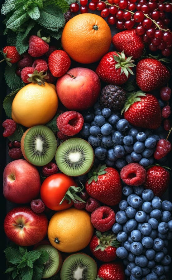 Fruit and Vegetable Image Wallpapers. Stock Image - Image of display ...