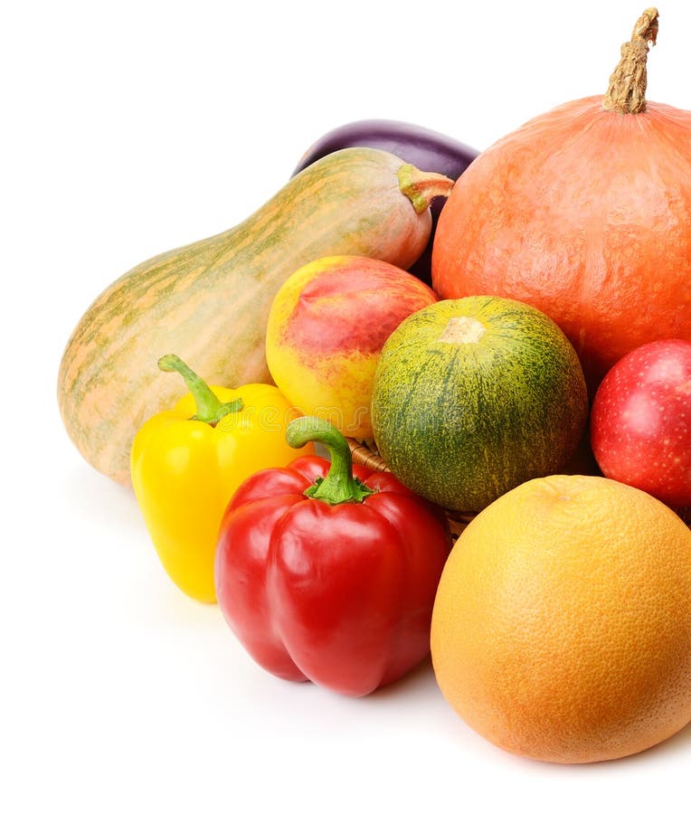 Fruit and vegetable stock photo. Image of peach, bell - 59699766