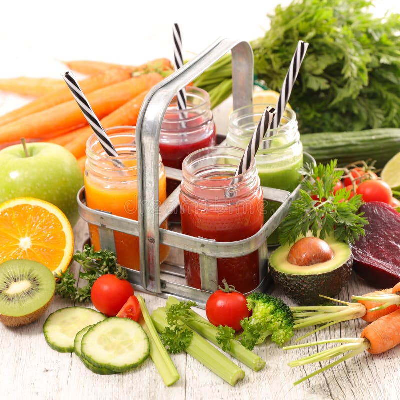 Fruit and vegetable juice stock image. Image of composition - 146452657