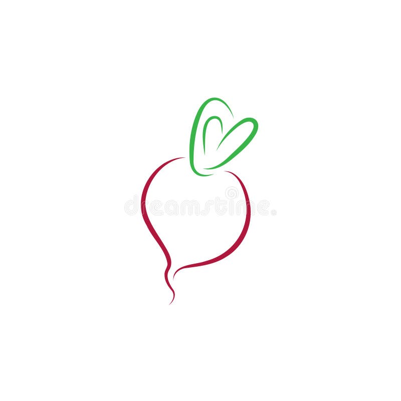 Vegetable Sweet Potato Logo Vector Outline Stroke Stock Illustration ...