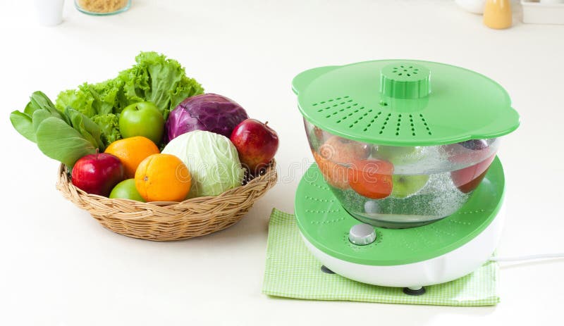 Fruit and Vegetable Ozone Cleaner Machine Stock Image - Image of fast ...