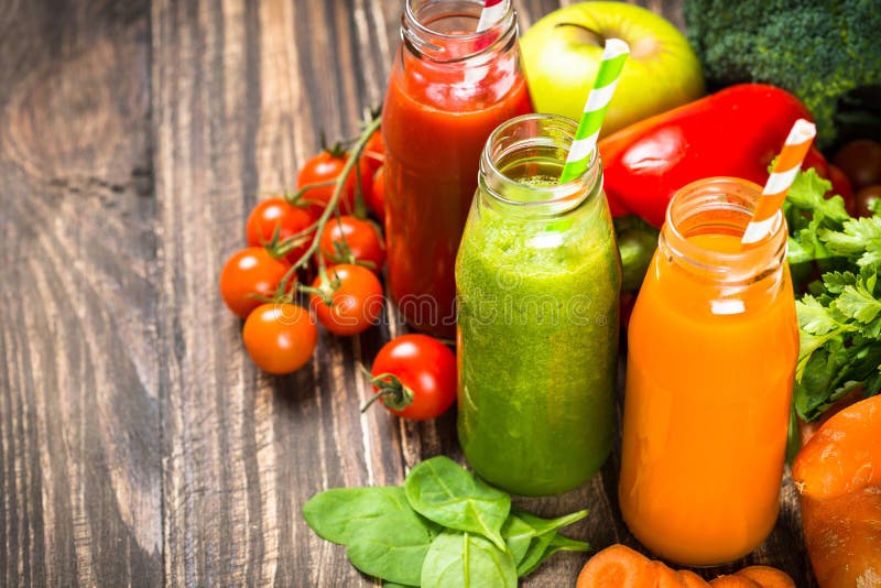 Fruit and Vegetable Smoothie Drink. Stock Photo - Image of green ...