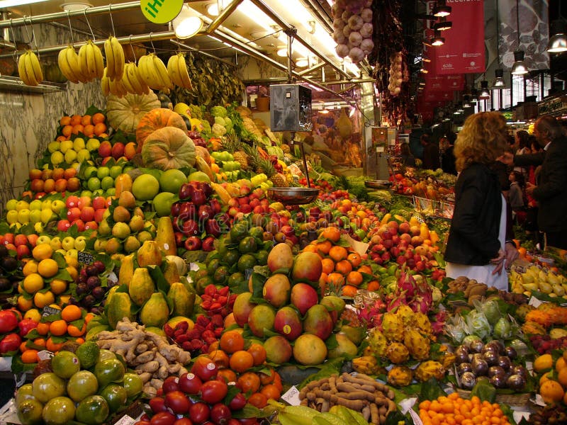 Tropical fruit stand stock image. Image of nature, melon - 14202757