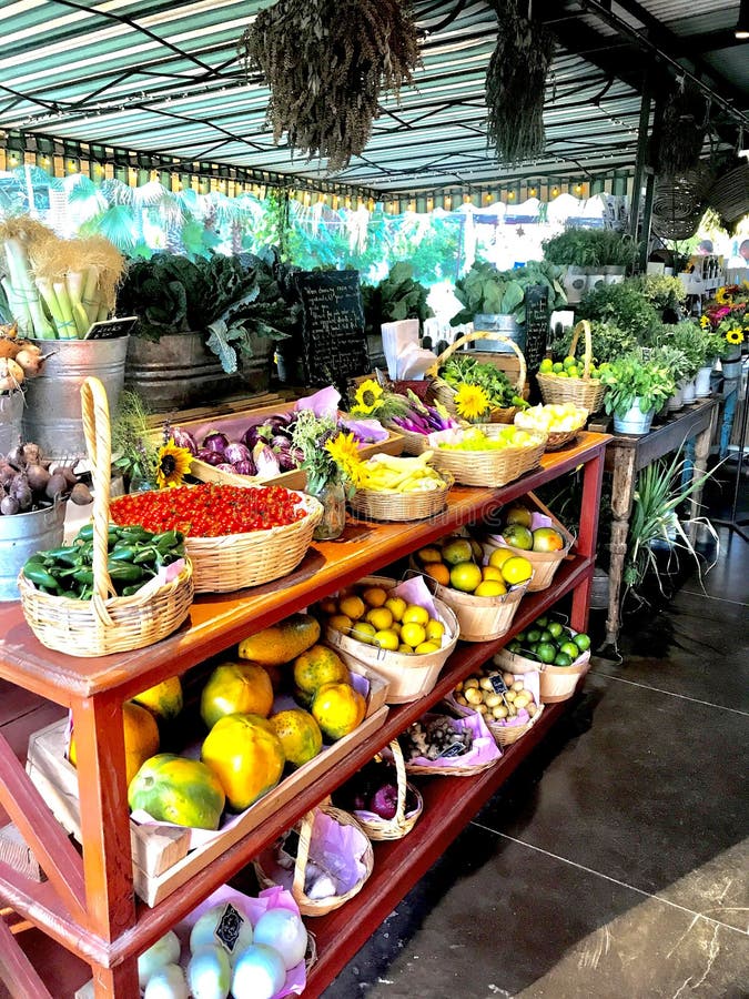 Flora Farms Fruit and Veggie Display Stock Image - Image of vegetables ...