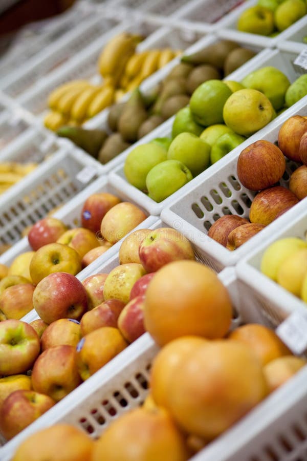 Fruit and Vegetables in a Grocery Store Stock Image - Image of fresh ...
