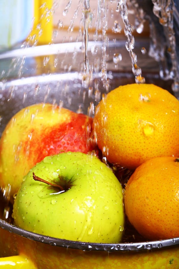 Fruits washing stock photo. Image of sunshine, vivid, exotic - 6999018