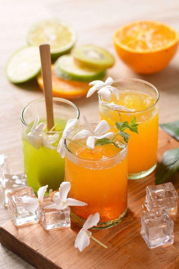 Fruit water ice stock image. Image of nonalcoholic, glass - 76193427