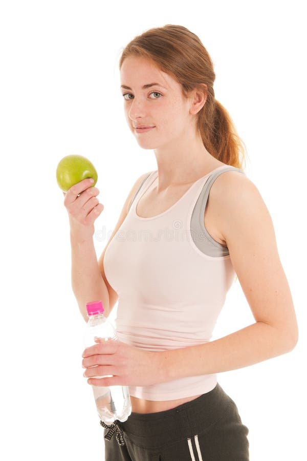 Fruit and Water after Work Out Stock Image - Image of healthy ...