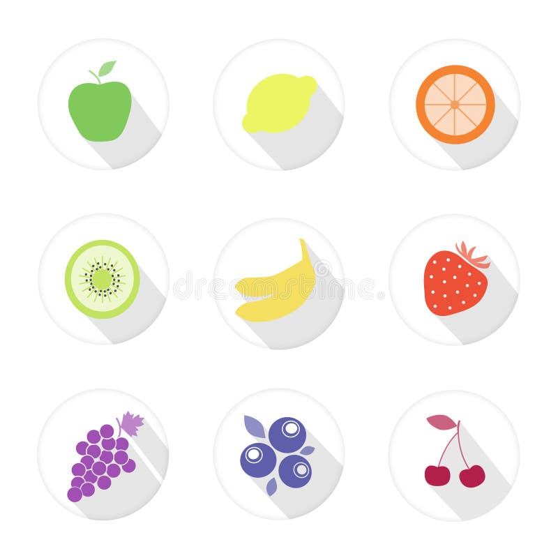 Fruit Web Food Taste Icons Stock Illustrations – 769 Fruit Web Food ...