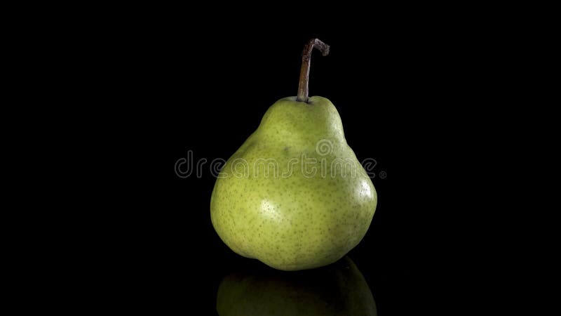 Fruit Whole Pear Spinning and Rotating Isolated on White Background ...