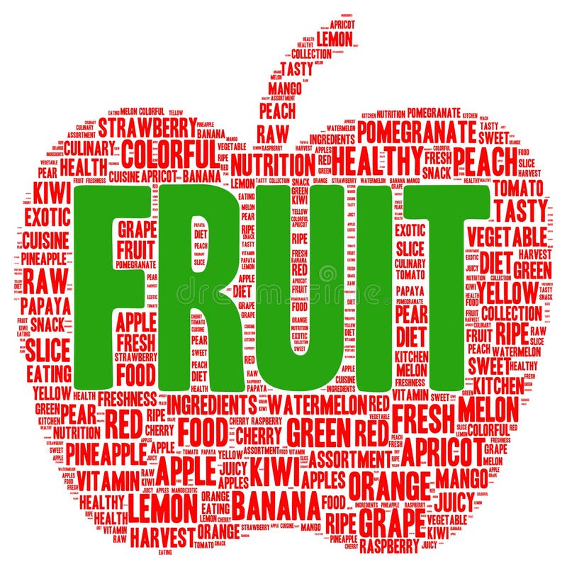 Fruit Word Search Puzzle for Kids Stock Illustration - Illustration of ...
