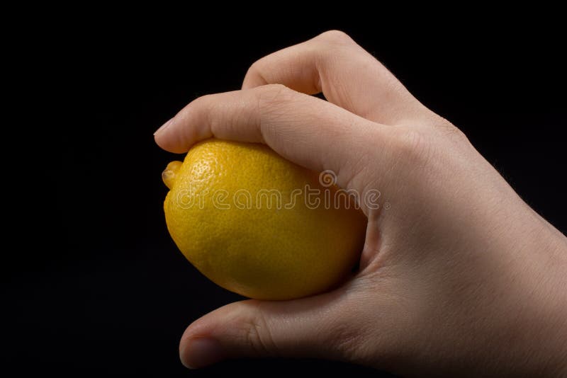 The Fruit of Yellow Lemon is in Hand Stock Image - Image of delicious ...
