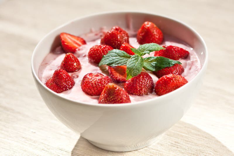 Fruit yogurt stock image. Image of hungry, fresh, vitamin - 14874649