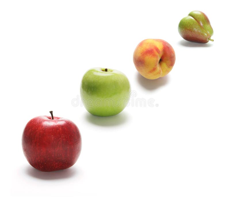 Apple Fruits Apples Border in a Row Stock Photo - Image of white ...