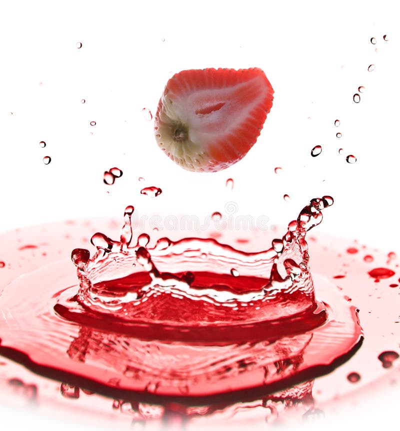 Cherry Splash stock image. Image of dessert, cherry, fruit - 996885