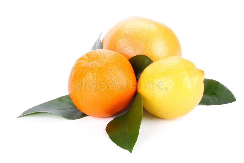 Fruits Avec Les Lames Vertes Image stock - Image du délicieux, tropical ...