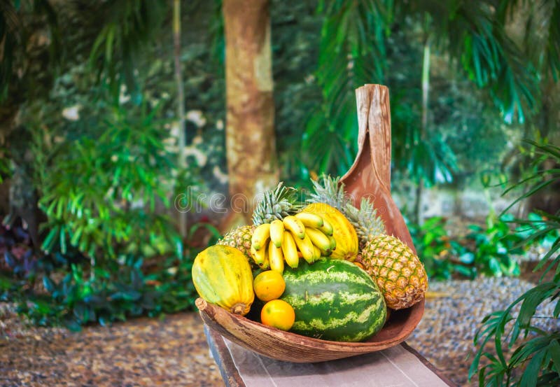 Fruits in a Basket Assortment Stock Image - Image of mixed, variety ...