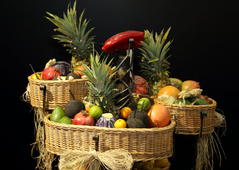 Fruits in basket stock image. Image of fresh, natural - 16074113