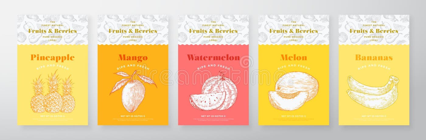 Fruits Label Packaging Stock Illustrations – 3,985 Fruits Label ...