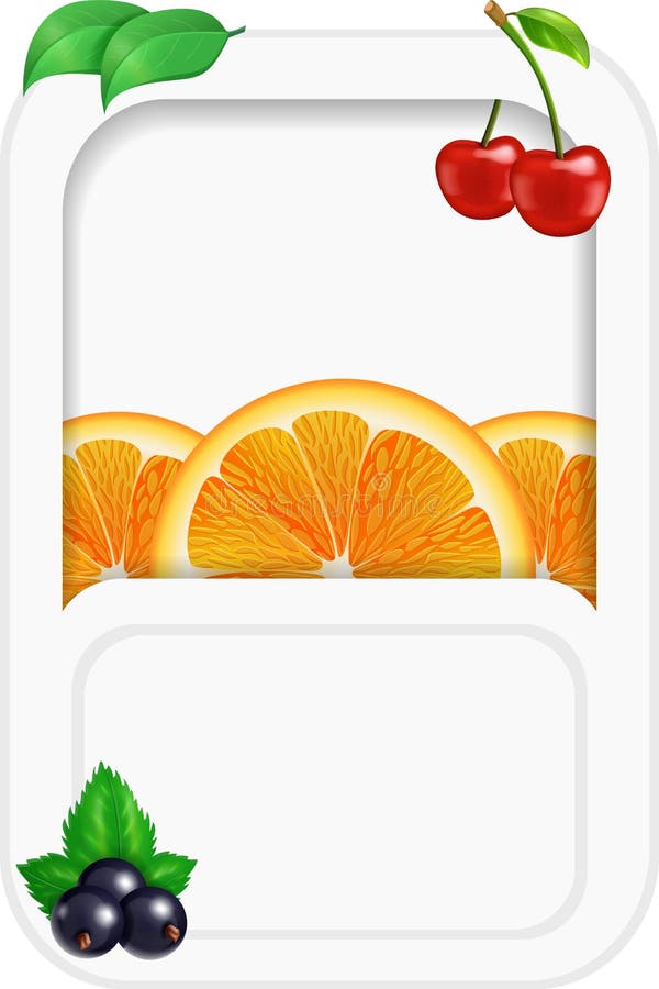 Fruits and Berries Rectangle Flyer Banner Card Template for Design ...