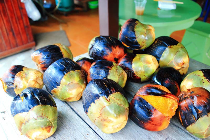 Fruits of Borassus Flabellifer or Doub Palm or Palmyra Palm or Tala ...