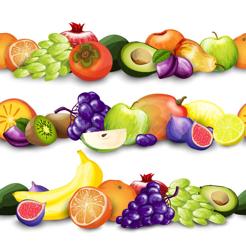 Fruits And Vegetables Clip Art Border