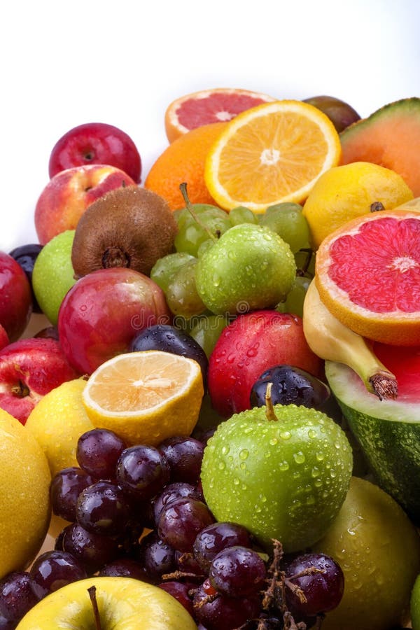 Fresh mixed fruits. stock photo. Image of color, citrus - 50188610