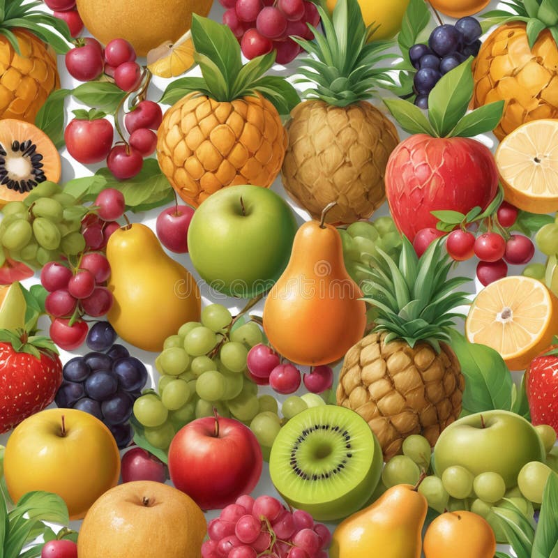 Fruits Characters Collection Set of 26 Different Fruits in Cartoon ...