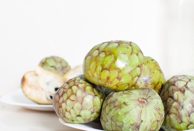 Cherimoya stock photo. Image of apple, custard, dessert - 36932440