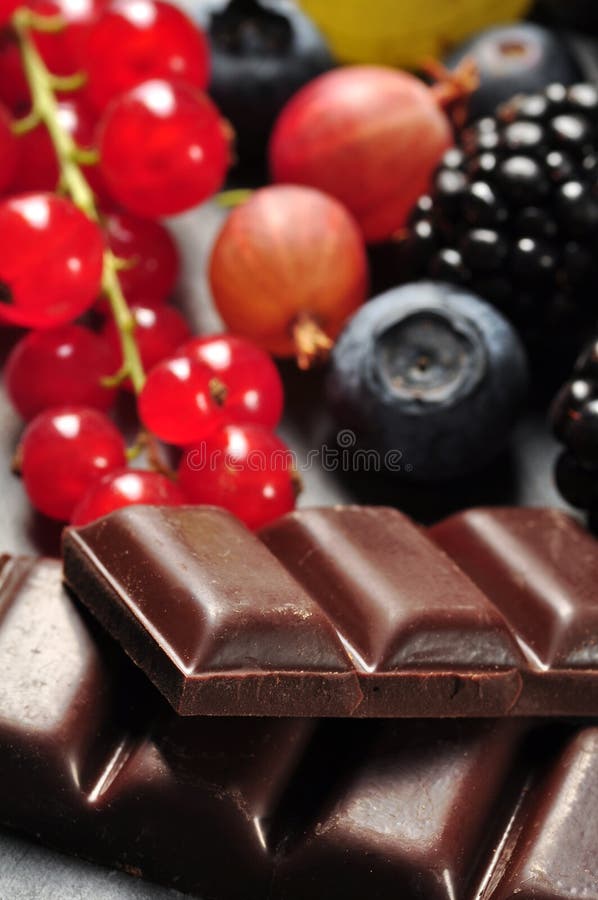 Fruits and chocolate stock image. Image of sweet, food - 30215577