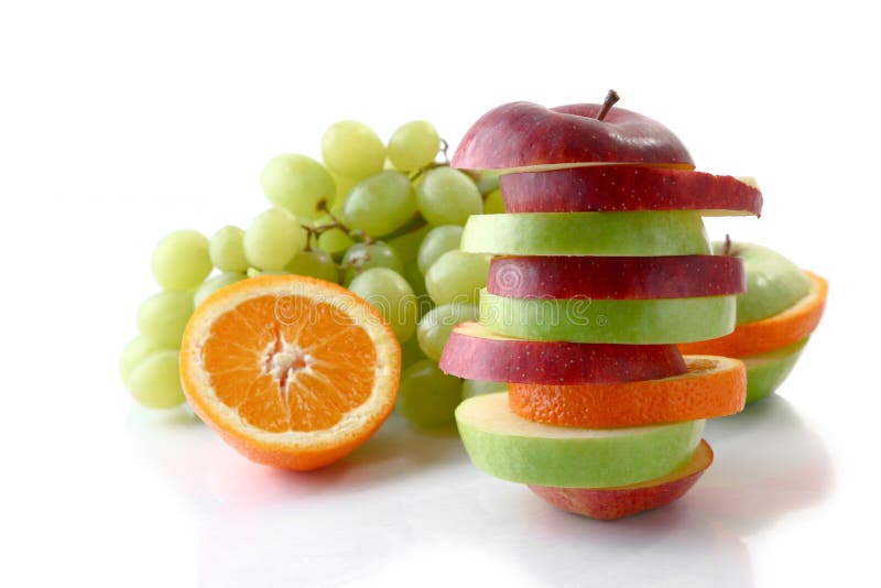 Fruits tranchés photo stock. Image du poire, pomme, jardinage - 22433680