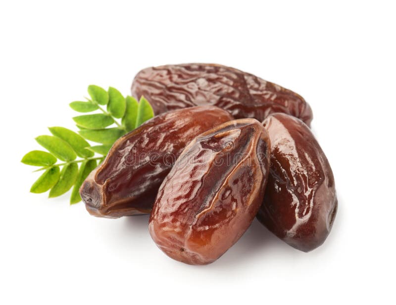 Fruits Dates on White Backgrounds Stock Image - Image of ingredient ...