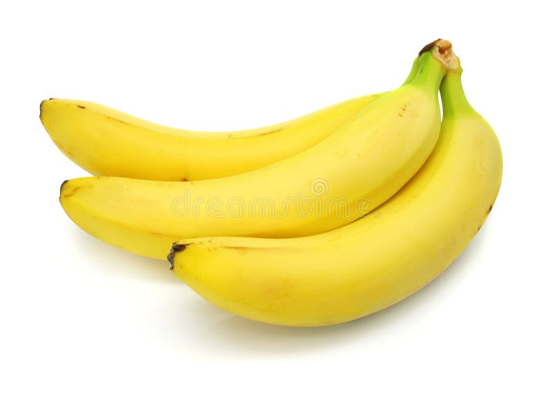 Fruits De Banane D'isolement Sur Le Fond Blanc Photo stock - Image: 5265112