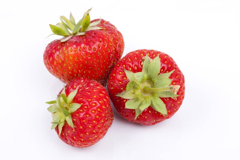 Fruits De Fraise Sur Le Fond Blanc Photo stock - Image du fraise, rouge ...