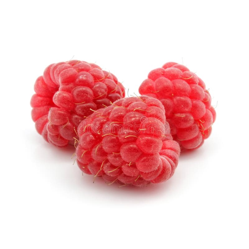 Fruits De Framboise Rouge D'isolement Image stock - Image du blanc ...