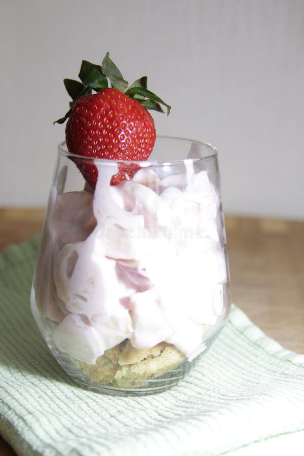 Fruits desert in a cap stock image. Image of salad, fruits - 180680773