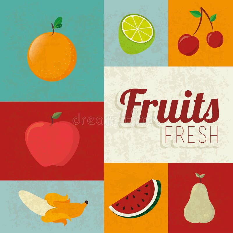 Fruits design stock vector. Illustration of conceptual - 37476057