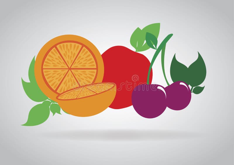 Fruits design stock vector. Illustration of ribbon, pattern - 47342719