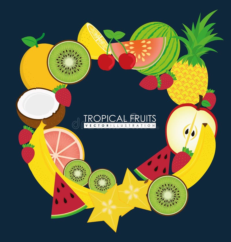 Fruits design stock vector. Illustration of market, nutritious - 59986375